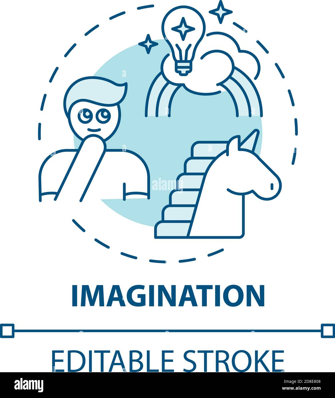 Imagination concept icon Stock Vector Image & Art - Alamy