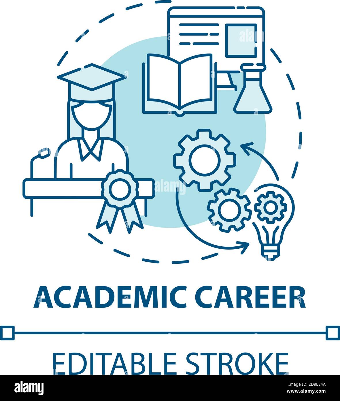 Academic career concept icon Stock Vector Image & Art - Alamy