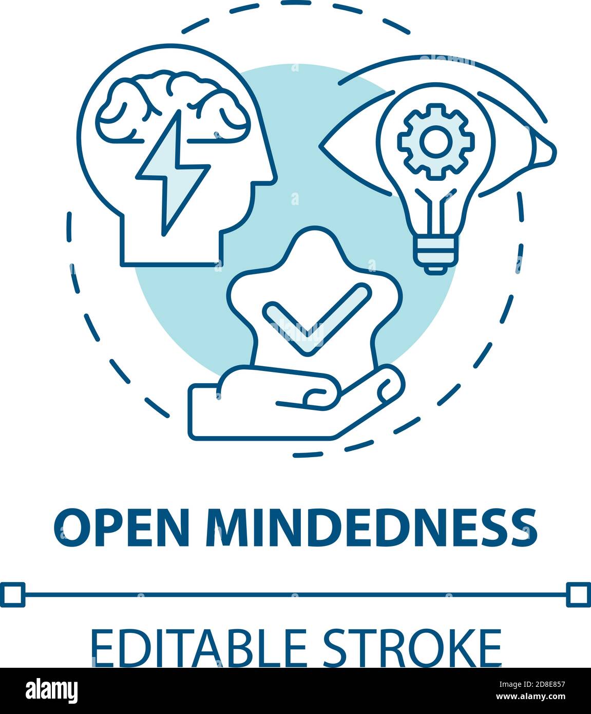 Open mindedness concept icon Stock Vector Image & Art - Alamy