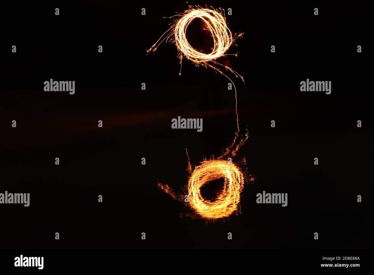 Fire juggling blue sky hi-res stock photography and images - Alamy