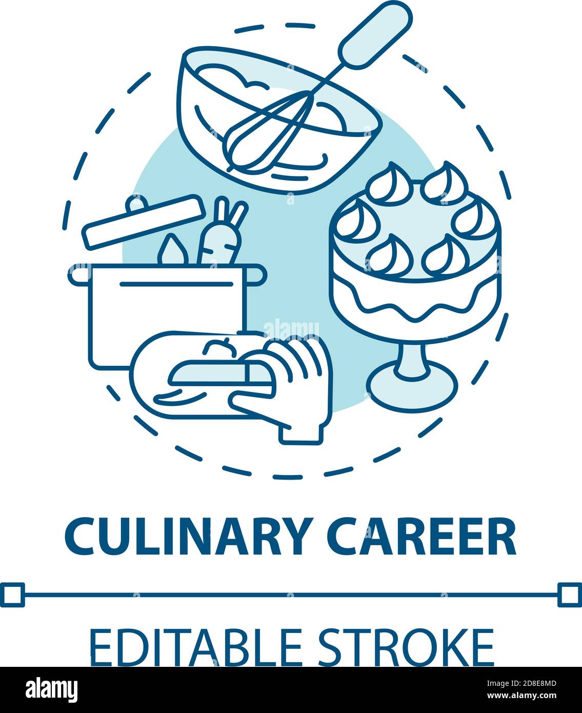 Culinary career concept icon Stock Vector Image & Art - Alamy