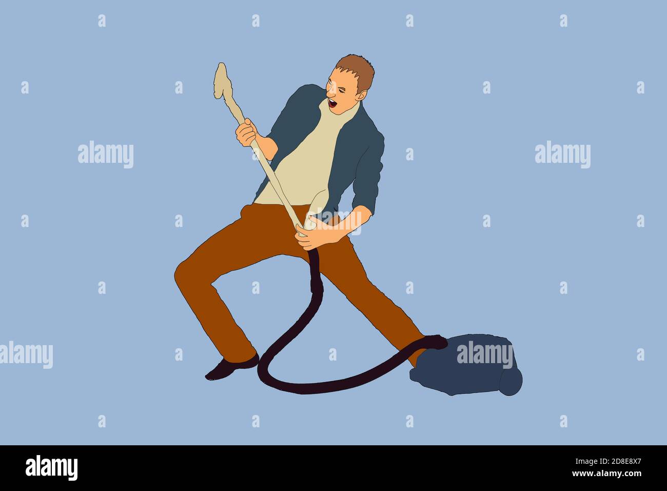 Cartoon carpet cleaning professional hi-res stock photography and ...