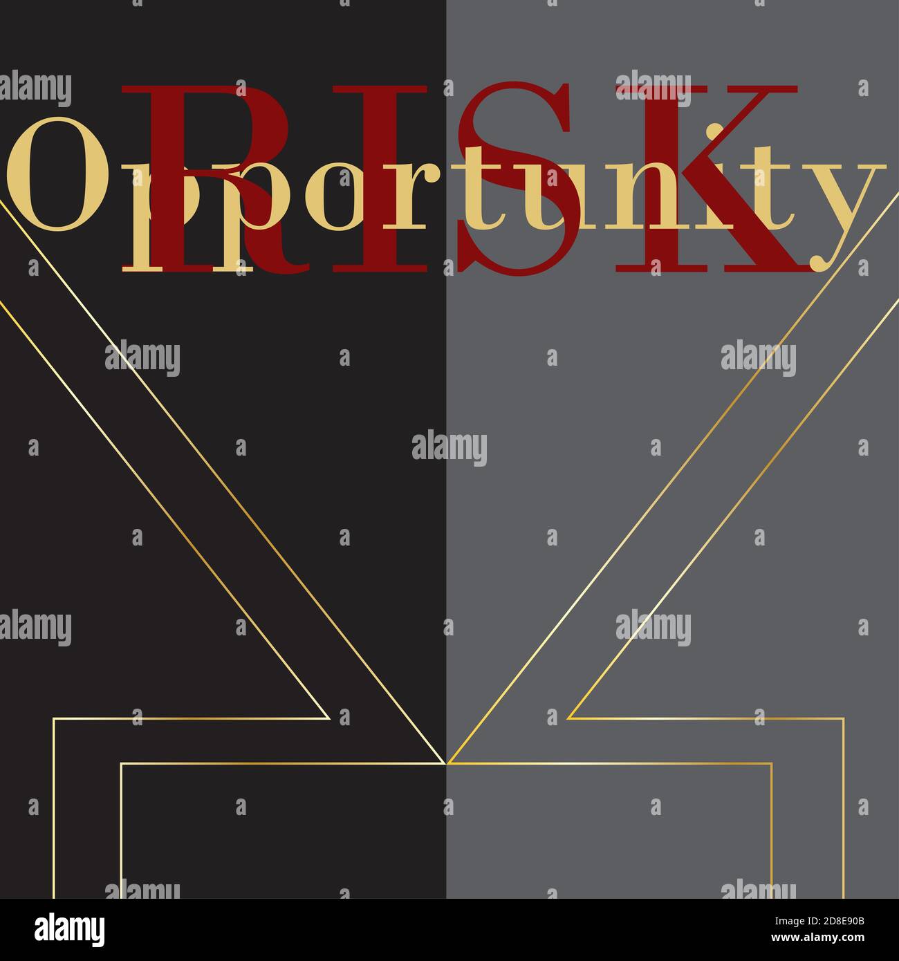 An abstract Risk Opportunity background image Stock Photo - Alamy