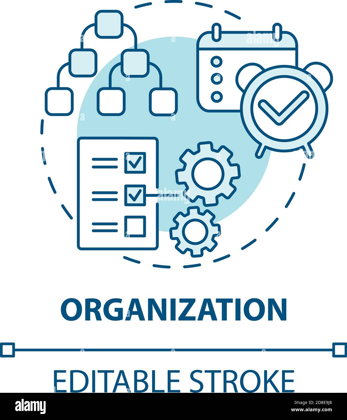 Organization concept icon Stock Vector Image & Art - Alamy