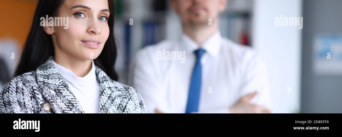 Employees in presentable suits Stock Photo - Alamy