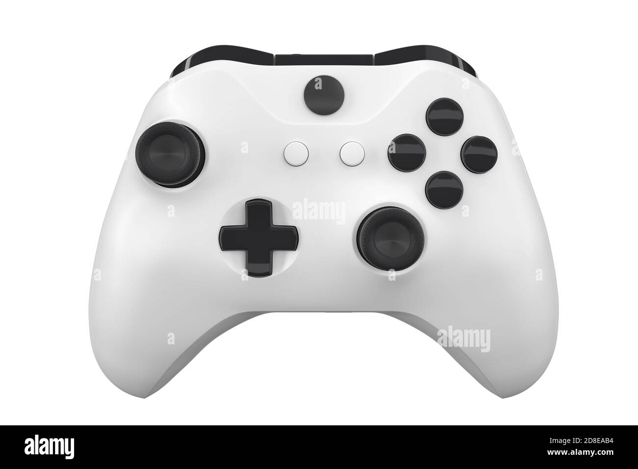 Realistic video game controller isolated on white with clipping path ...