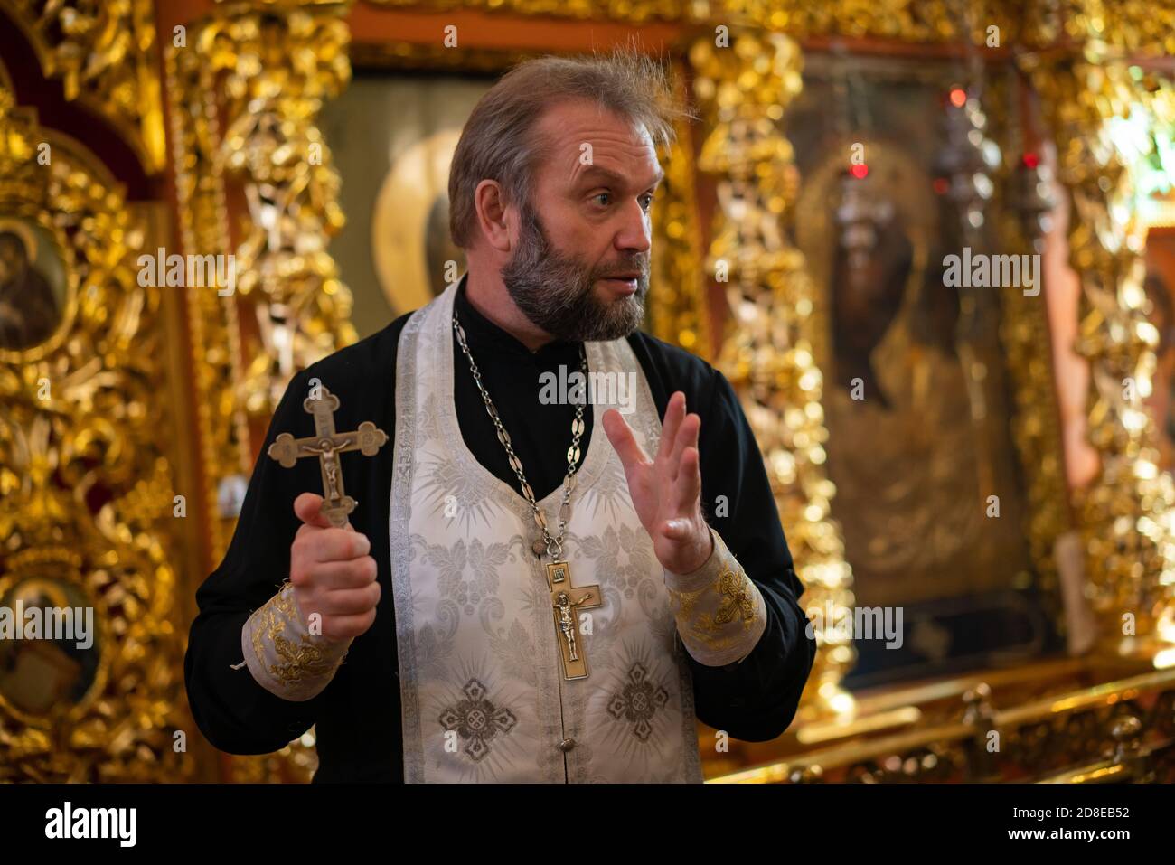 03.10.2020 Russia Moscow Church of the Kazan Icon of the Mother of God ...