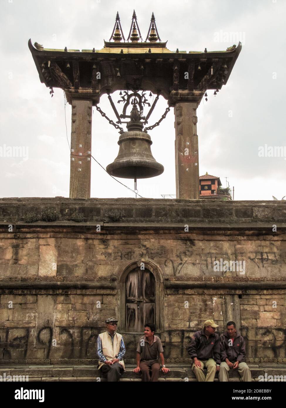 Kathmandu nepal temple bell in hi-res stock photography and images - Alamy