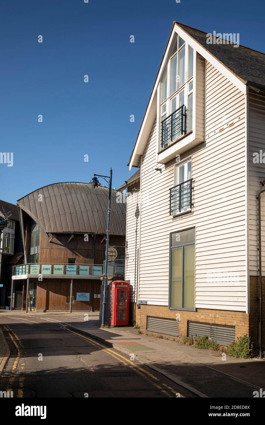 UK, Kent, Whitstable, Sea Street, newly constructed building with ...