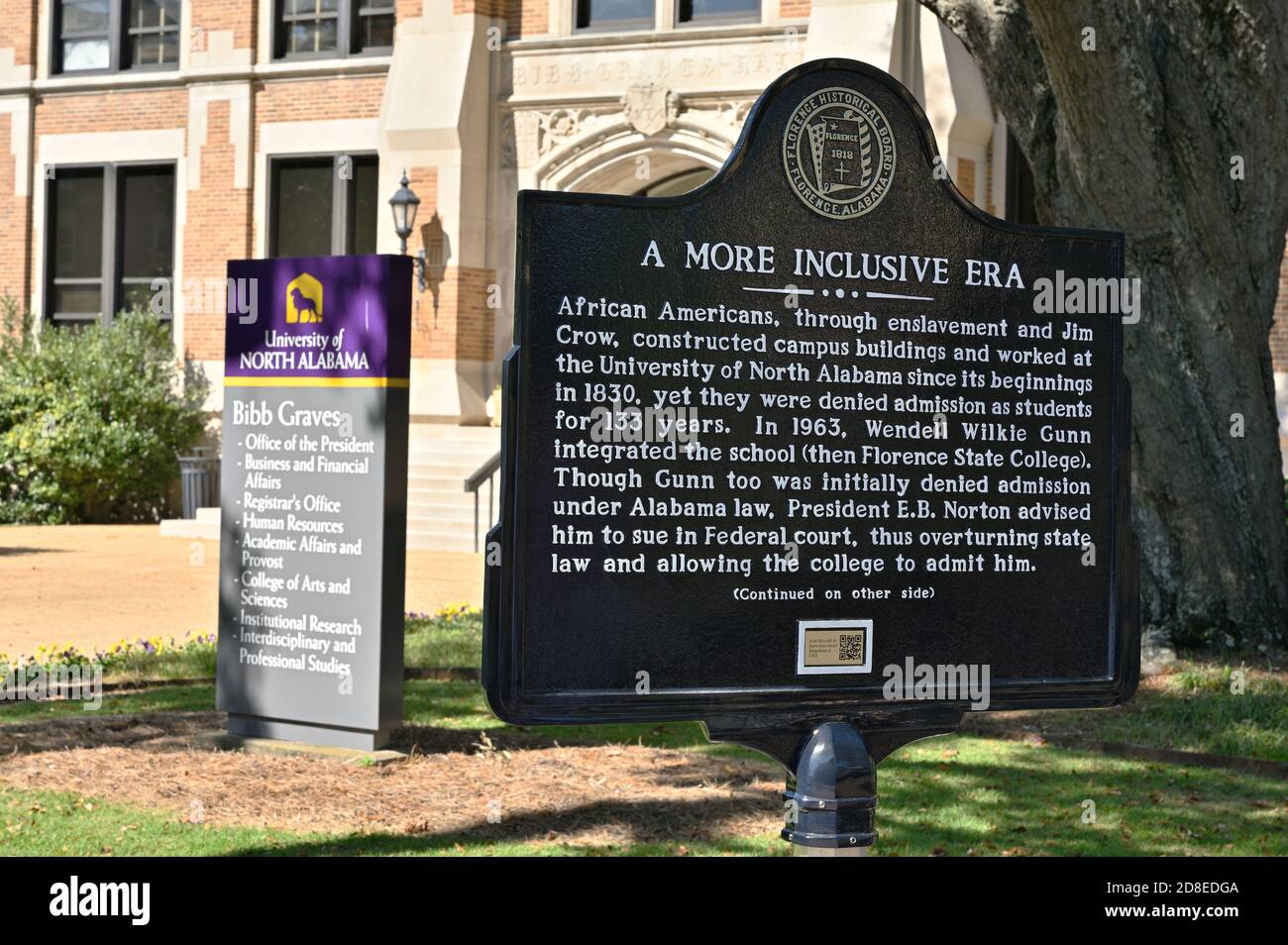 Bibb Graves building on the college campus of the University of North ...
