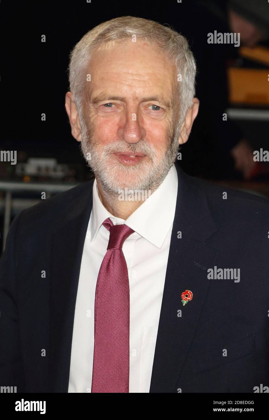 Jeremy Corbyn arrives on the red carpet of the 2018 Pride of Britain ...