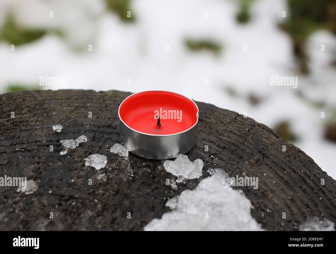 Stump candles hi-res stock photography and images - Alamy