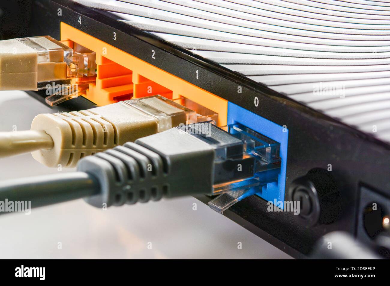 Ethernet connectors and cables hi-res stock photography and images - Alamy