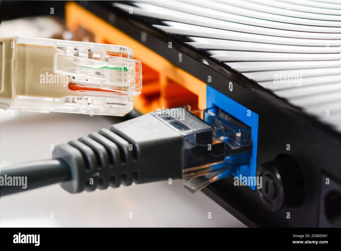 Rj 45 connectors hi-res stock photography and images - Alamy