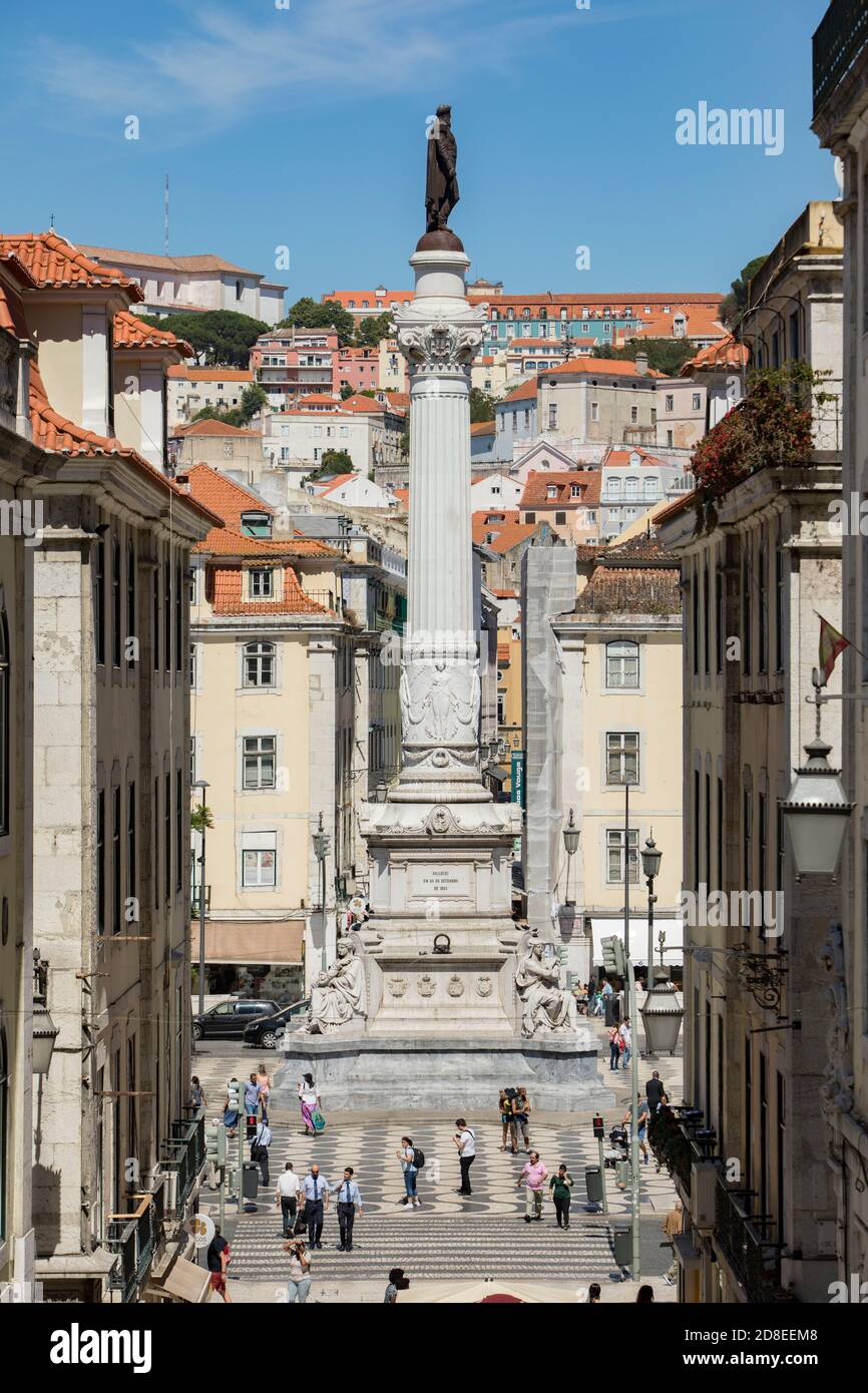 King pedro iv square hi-res stock photography and images - Alamy
