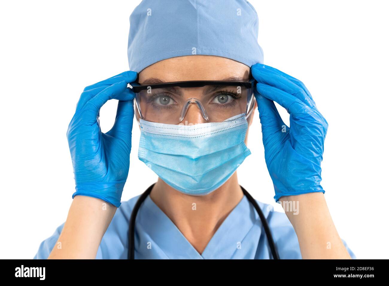 Female doctor nurse wearing glasses hi-res stock photography and images ...