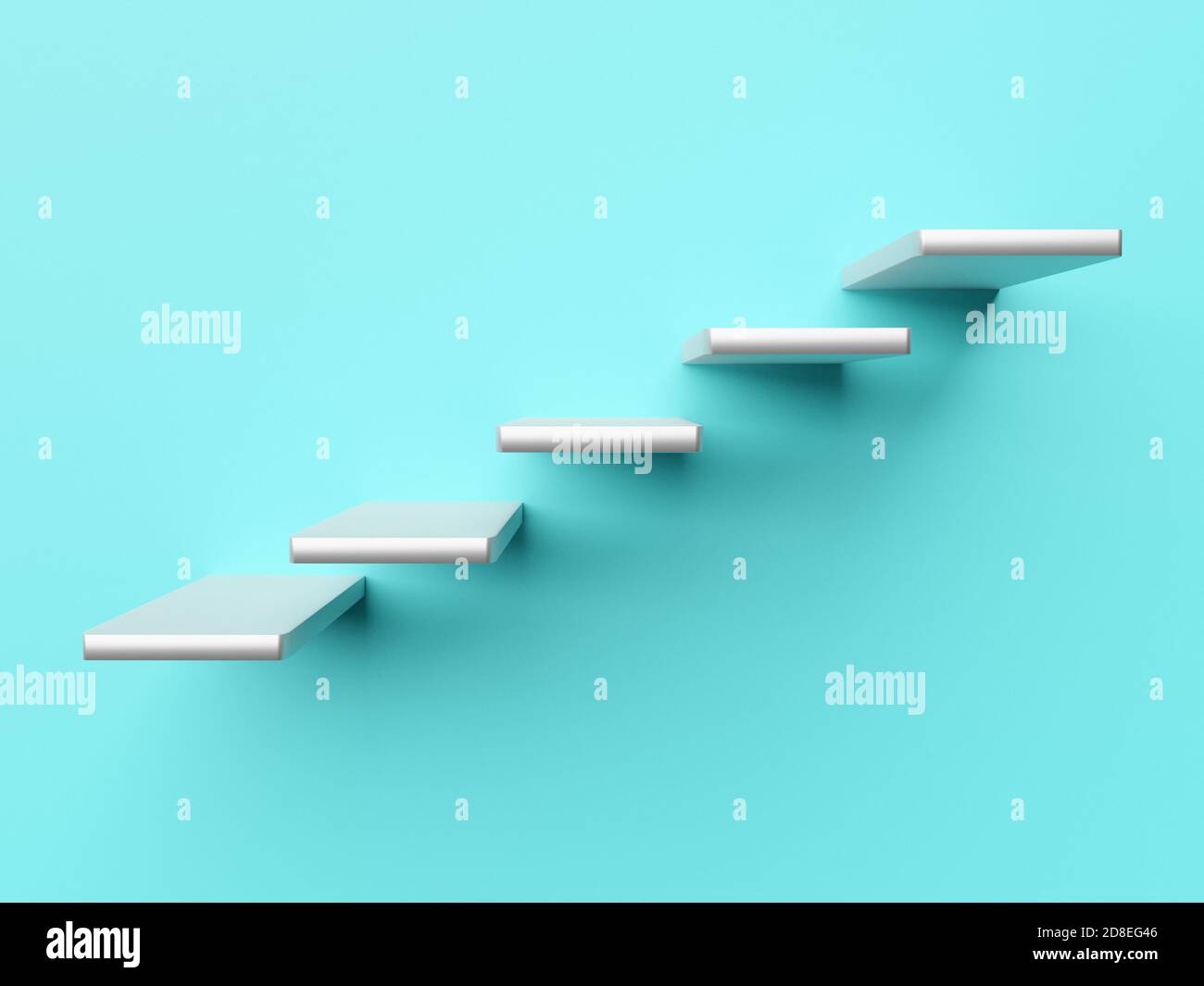 Abstract and concept staircase with steps in the wall. 3d rendering ...