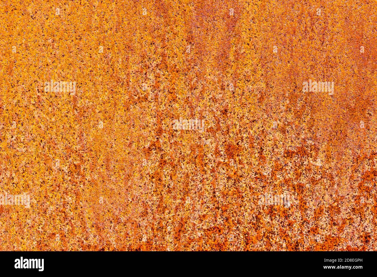Close up detail of orange and brown rust on a metal sheet Stock Photo ...
