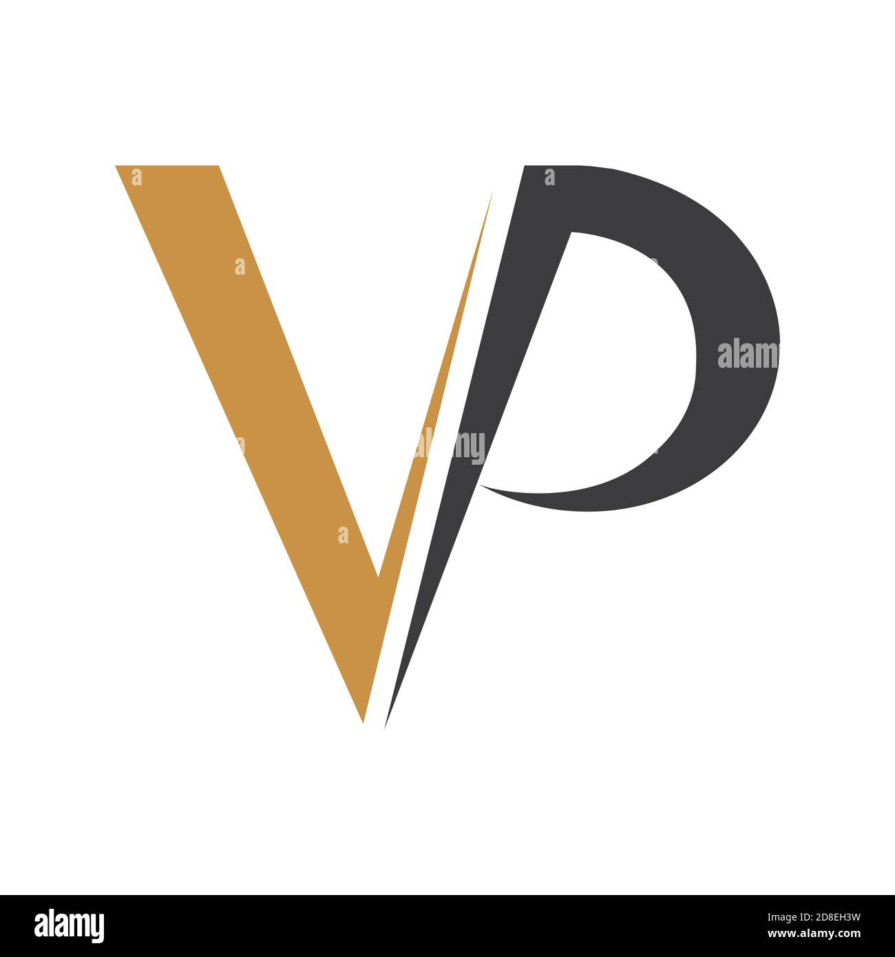 Initial letter vp logo or pv logo vector design template Stock Vector ...