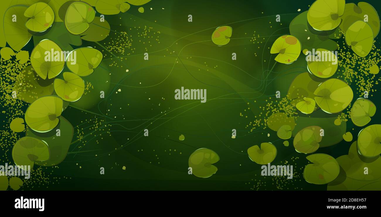 Covered with duckweed Stock Vector Images - Alamy