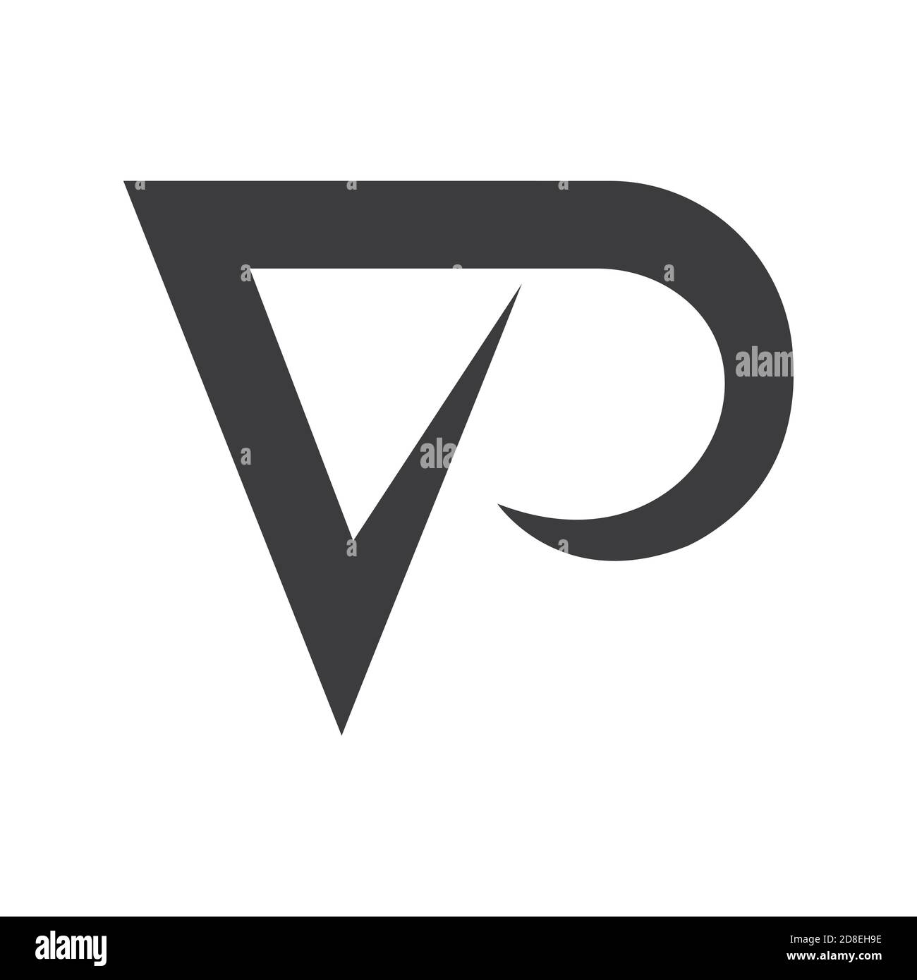 Initial letter vp logo or pv logo vector design template Stock Vector ...
