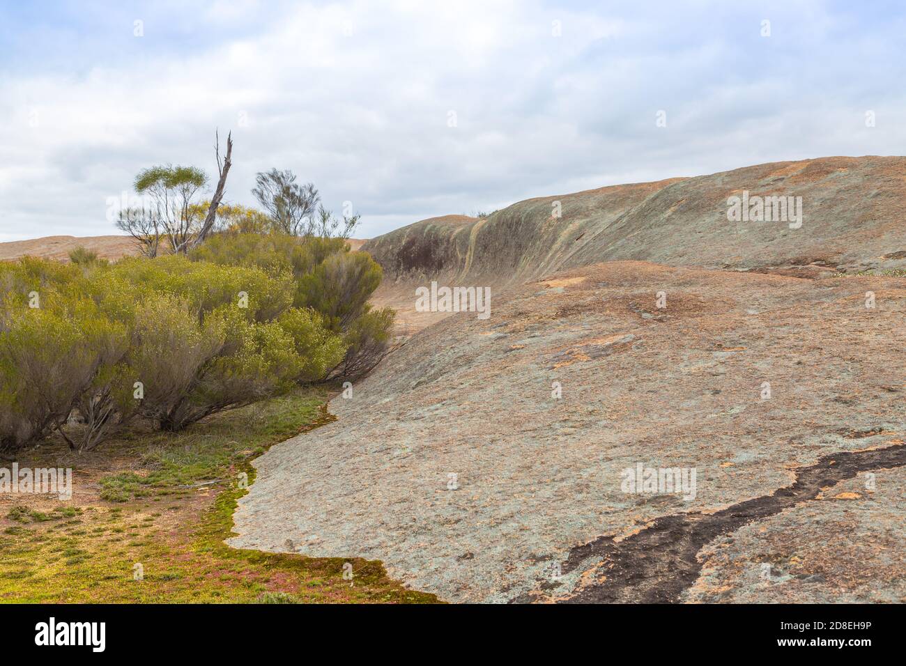 Behind the Wave of Hyden Rock close to Hyden, Western Australia Stock ...