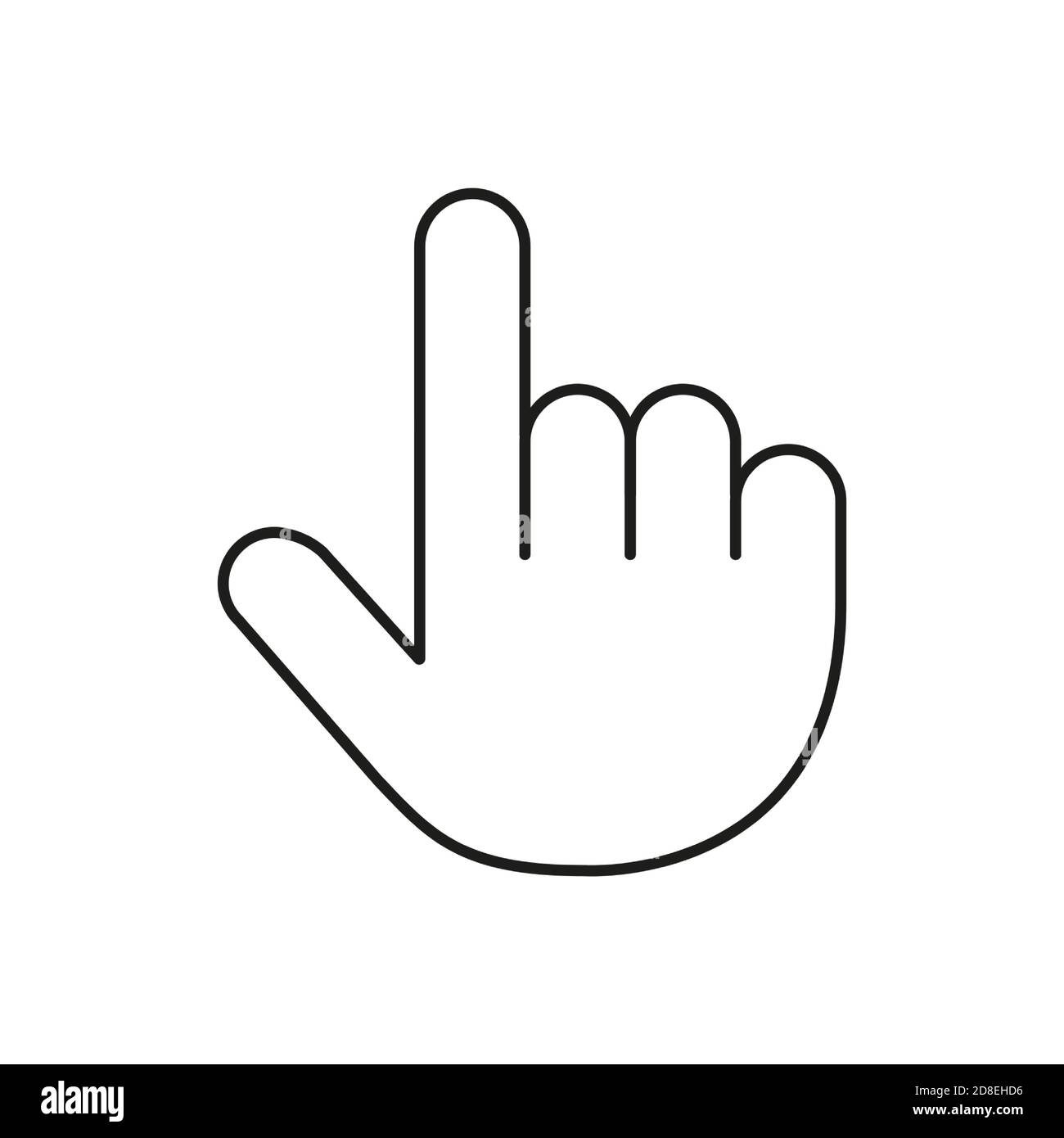 Information point thin line Black and White Stock Photos & Images - Alamy