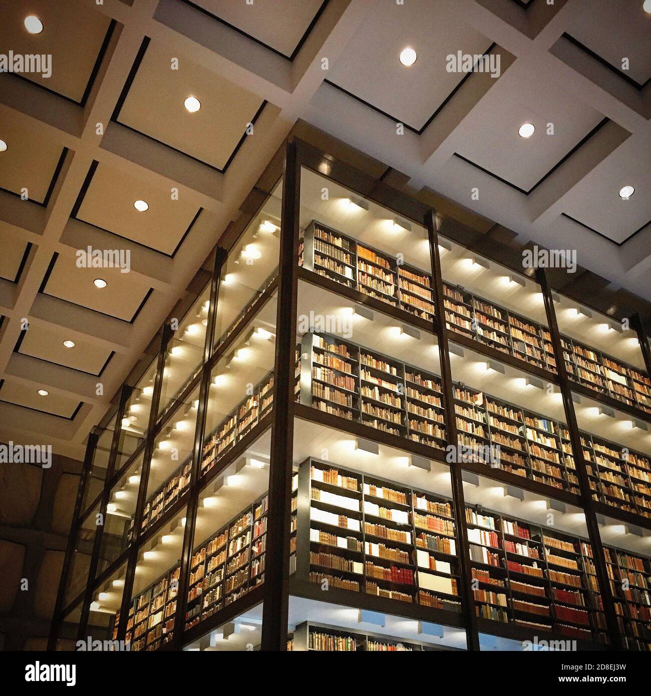 Beinecke Rare Book And Manuscript Library Interior View Yale University