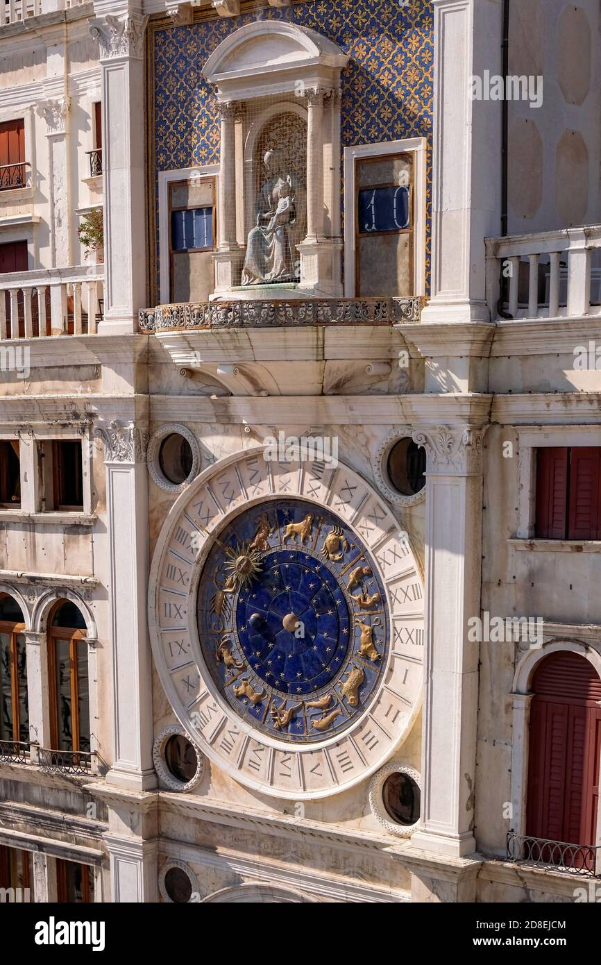 Torre dell'Orologio - Clock Tower in San Marco Square - Venice, Italy ...