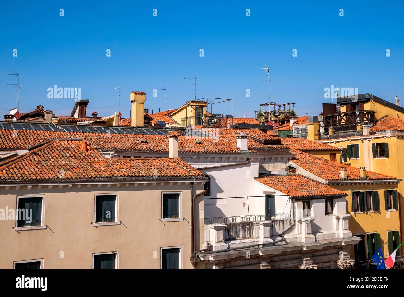 The Red Tiled Roofs of Venice, Italy Stock Photo - Alamy