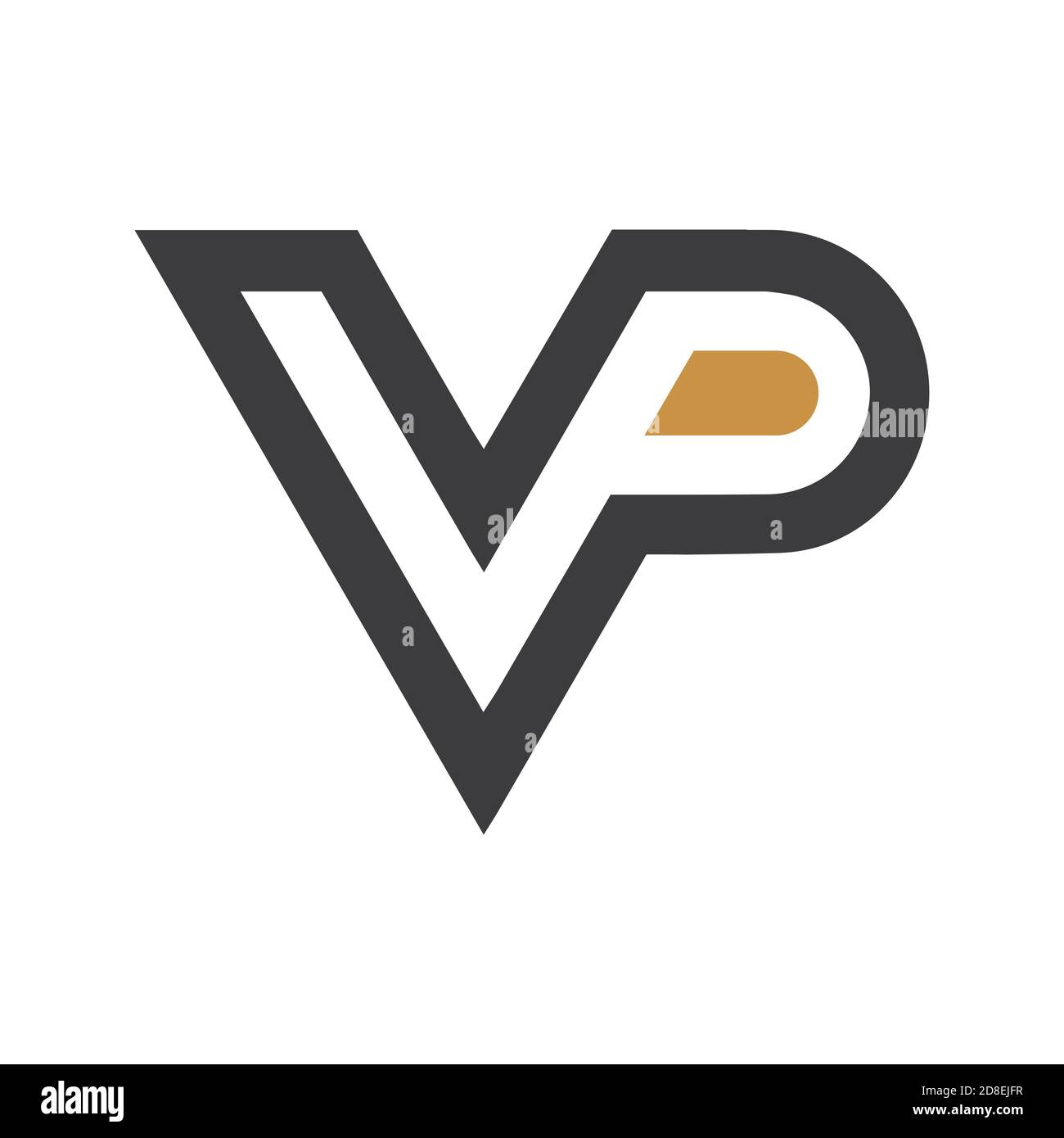 Initial letter vp logo or pv logo vector design template Stock Vector ...