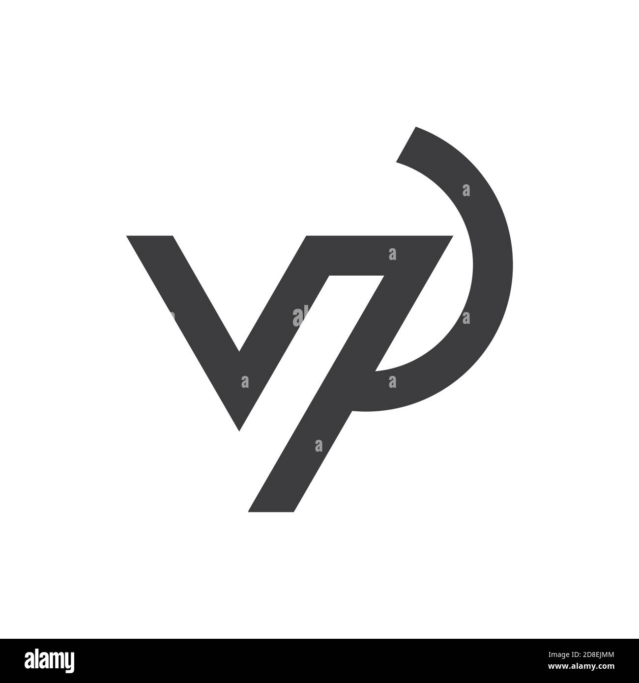 Initial letter vp logo or pv logo vector design template Stock Vector ...