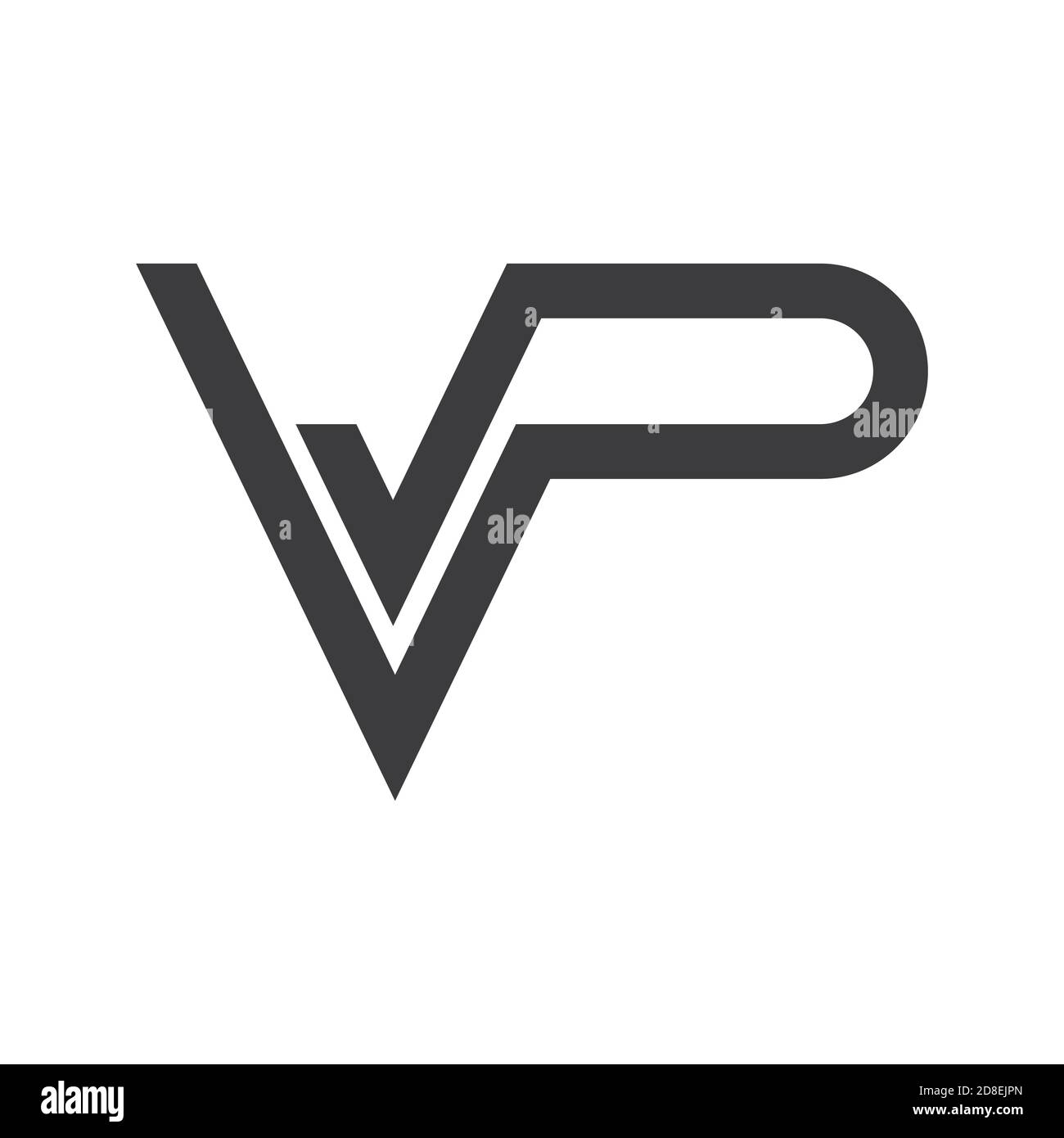 Initial letter vp logo or pv logo vector design template Stock Vector ...