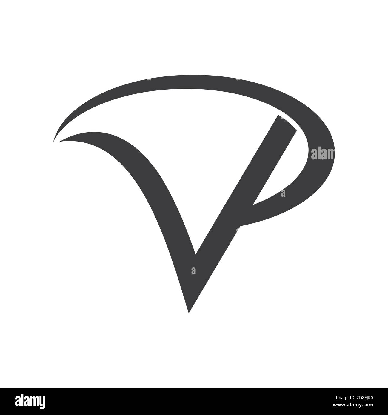 Initial letter vp logo or pv logo vector design template Stock Vector ...