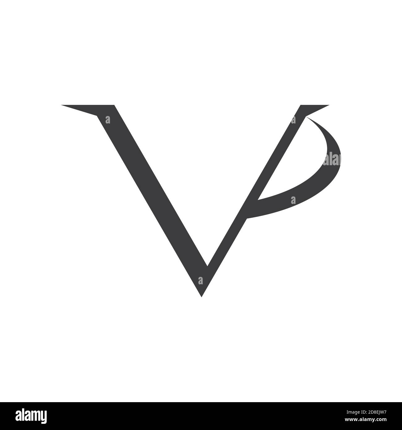 Initial letter vp logo or pv logo vector design template Stock Vector ...