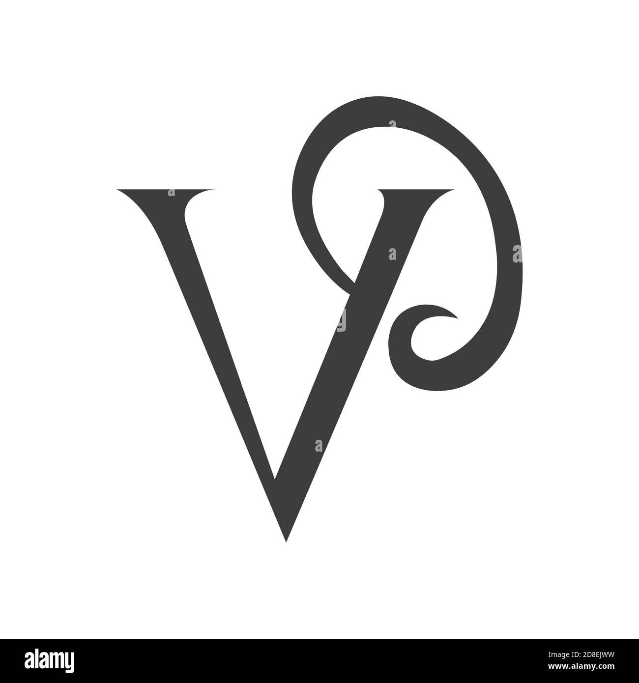Initial letter vp logo or pv logo vector design template Stock Vector ...