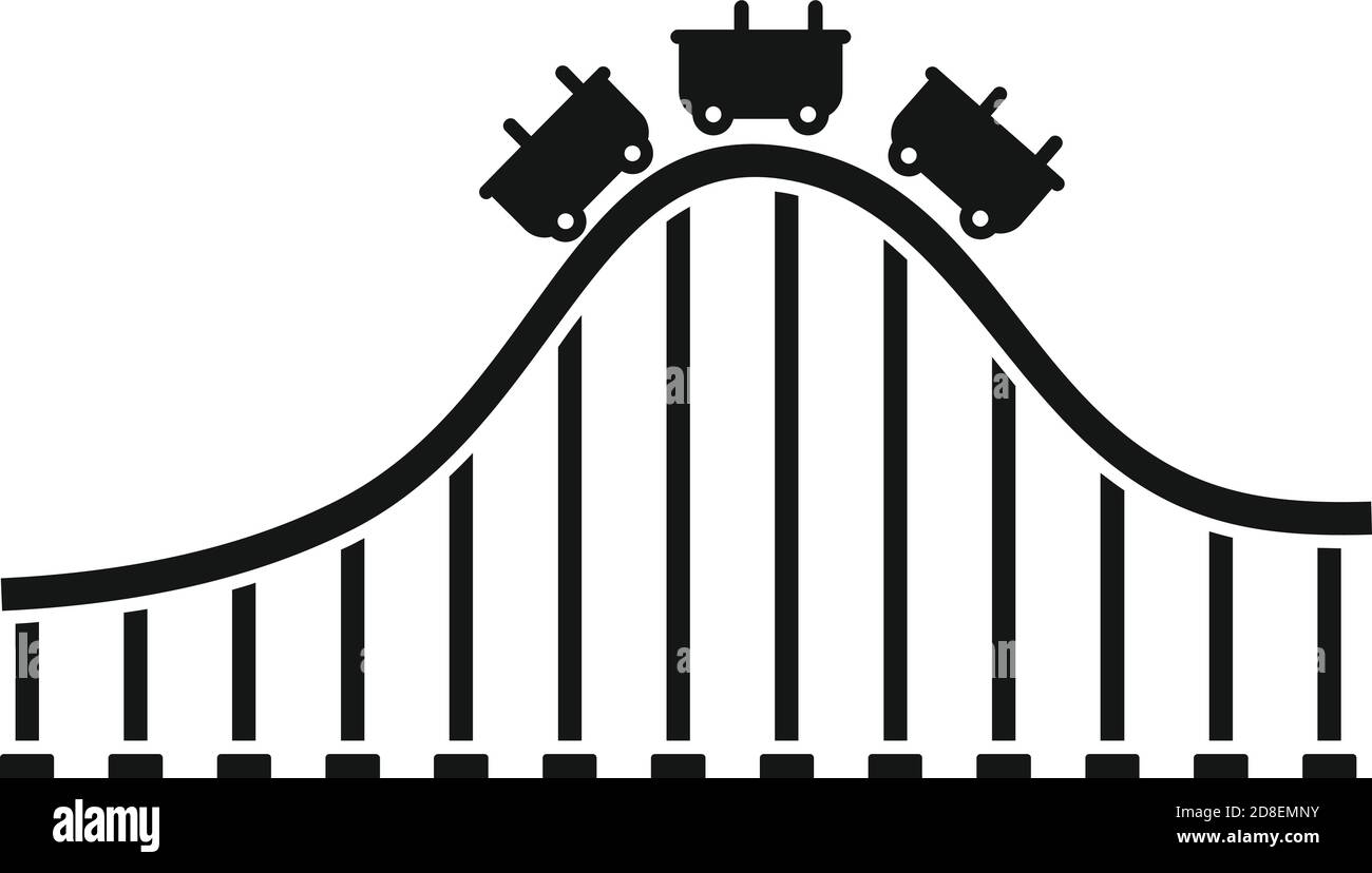 Roller coaster train Cut Out Stock Images & Pictures - Alamy