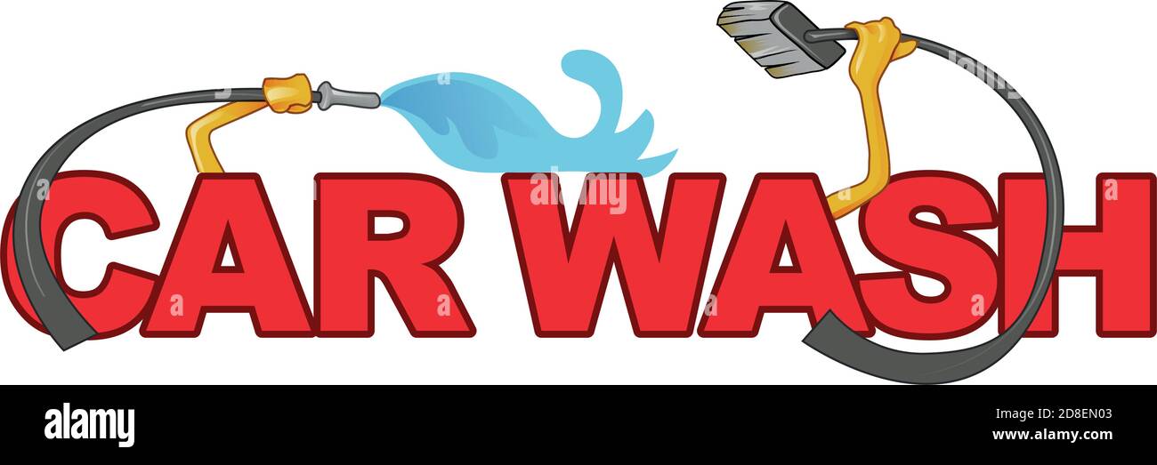 car wash symbol isolated on white. vector illustration Stock Vector ...