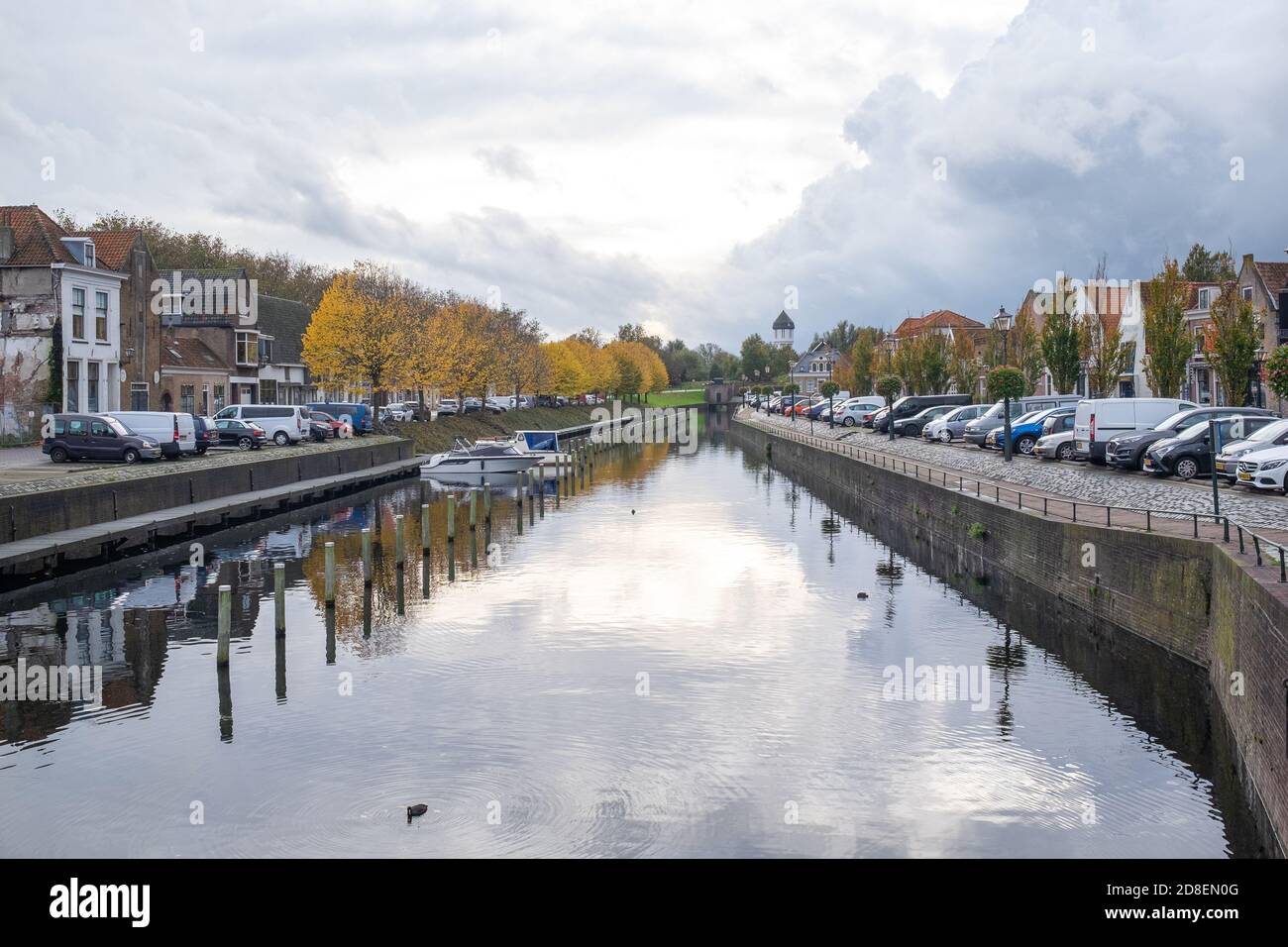 View at the chanel. Picture taken at Brielle in the Netherlands. Famous ...