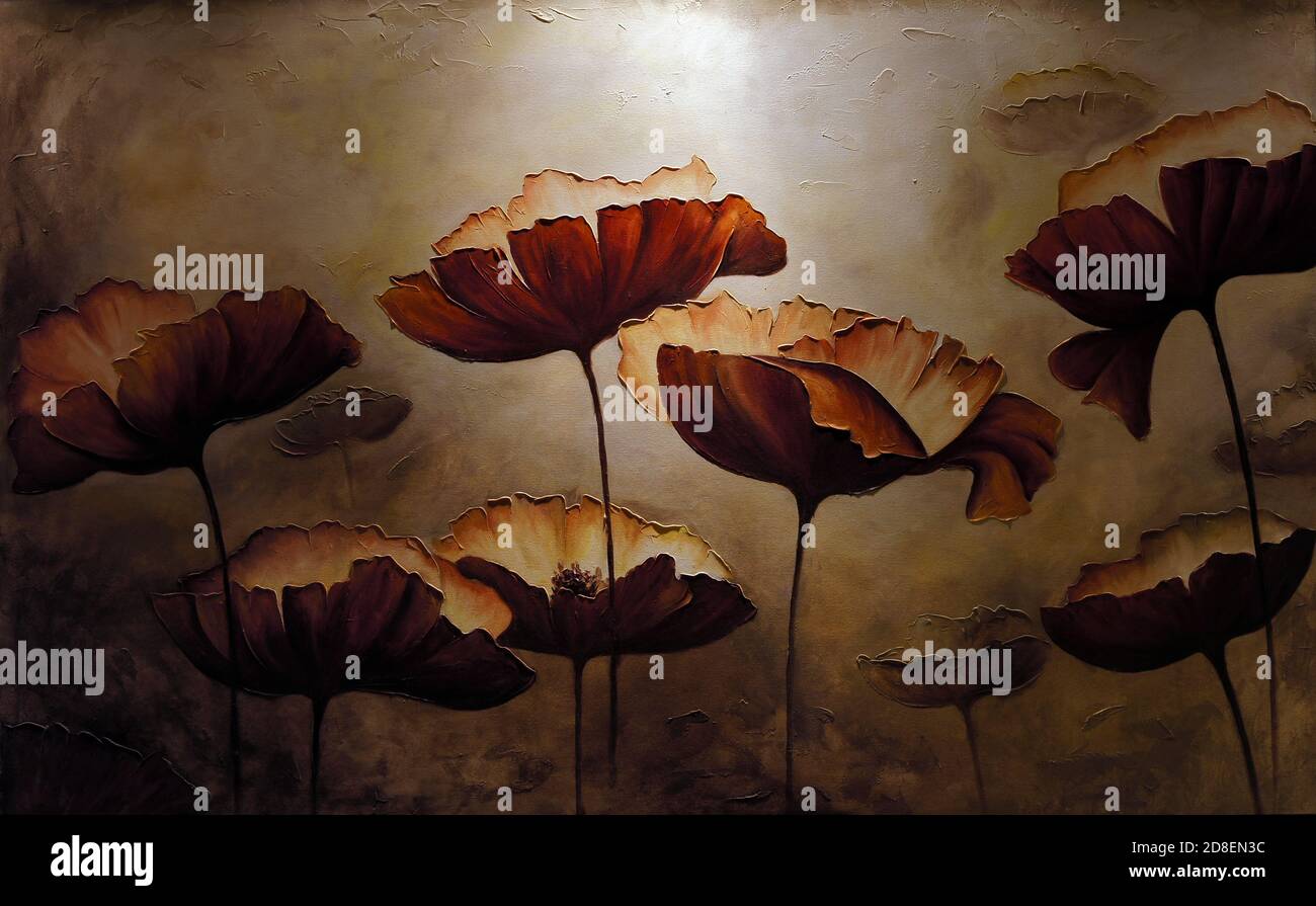 Vintage oil painting texture hi-res stock photography and images - Alamy