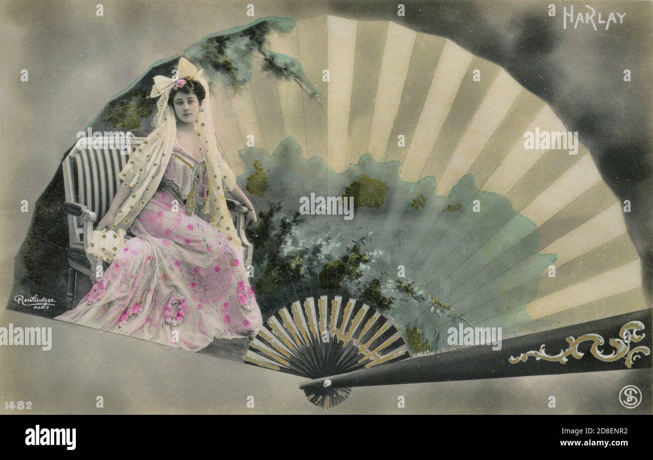 Vintage Postcard. Harlay (Helene Devilliers) - Reutlinger 'Art Nouveau ...