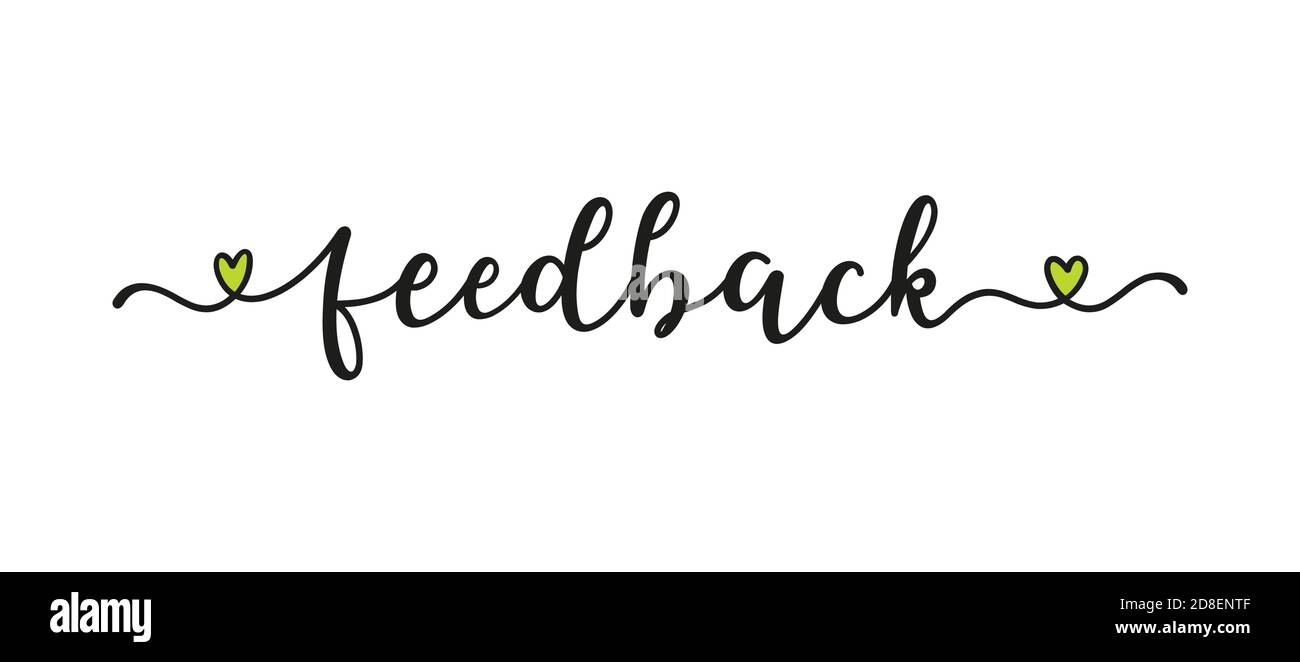 Hand sketched feedback word hi-res stock photography and images - Alamy