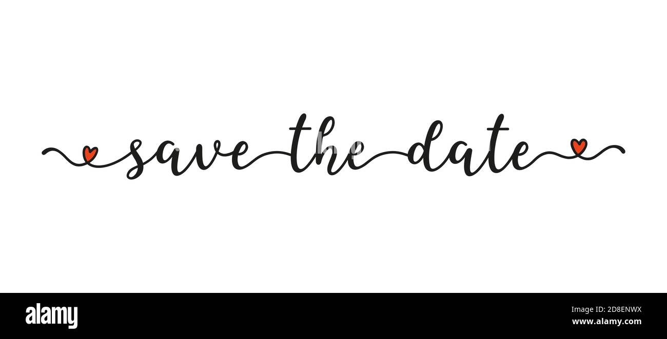 Save the date word Stock Vector Images - Alamy