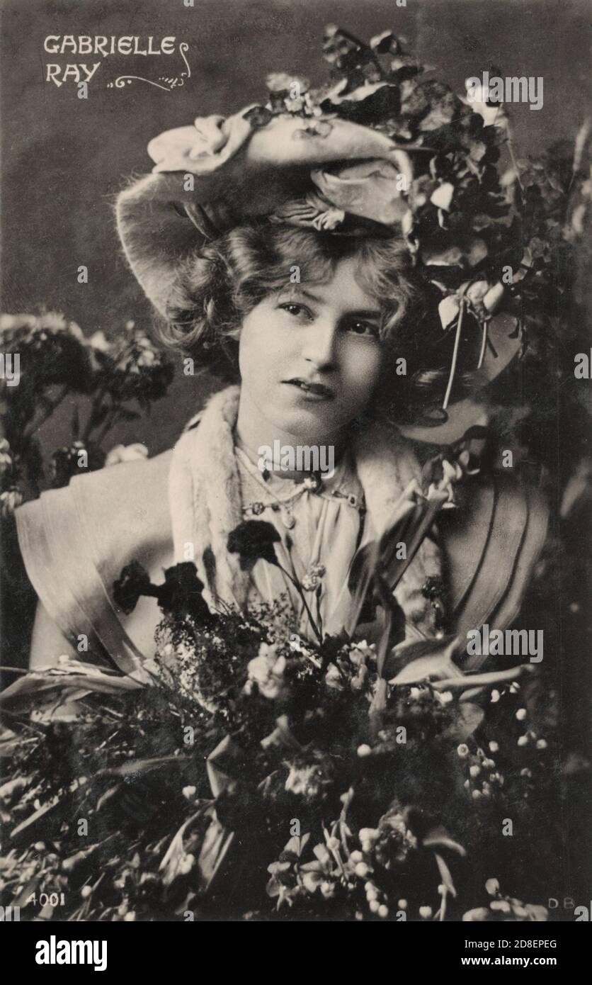 Vintage Postcard. Gabrielle Ray (English actress) - Davidson Brothers (London) No. 4001 ...