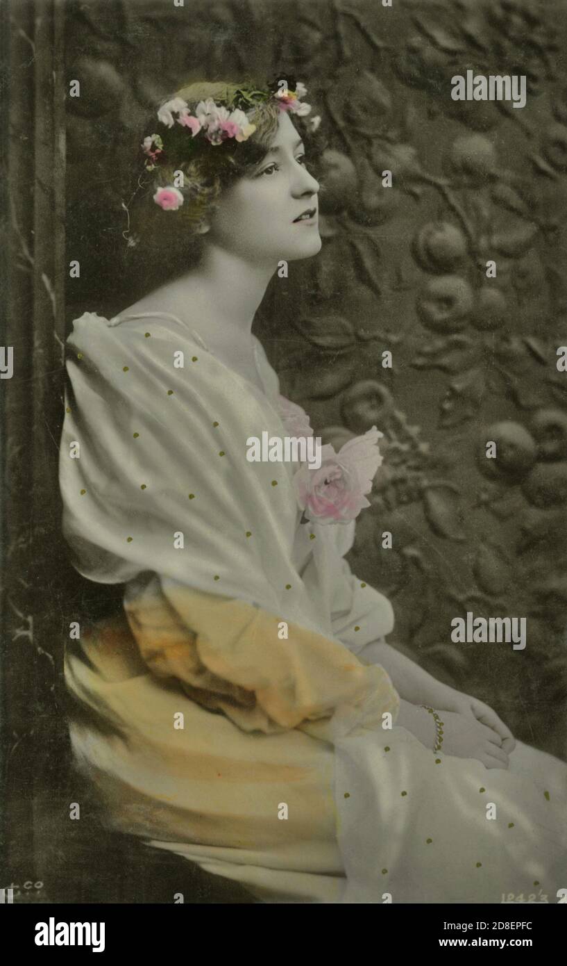 Vintage Postcard. Gabrielle Ray (English actress) - Gustav Liersch & Co Berlin # 12423 (postcard ...