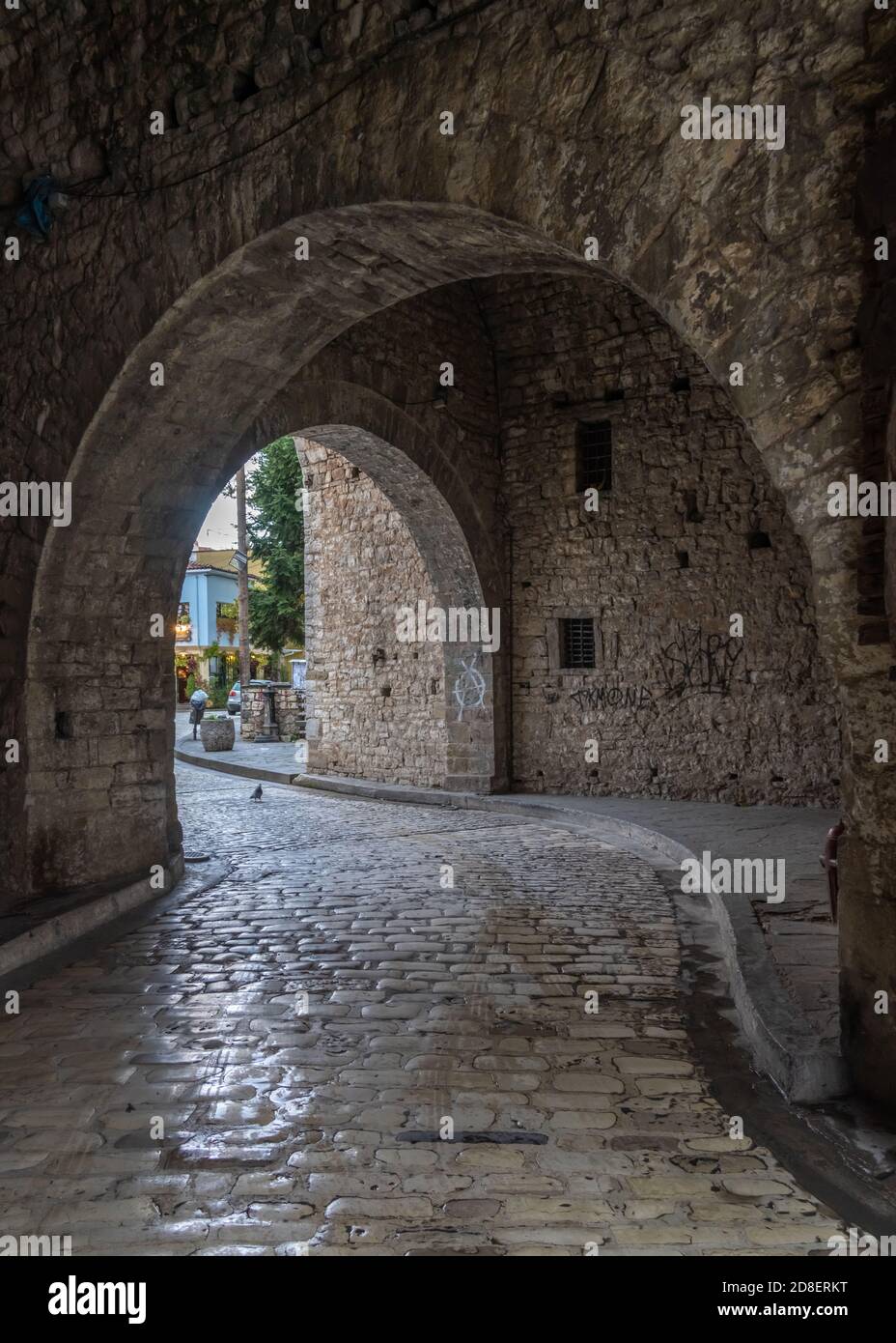 Ruins of the Ioannina (Yannena) castle, capital and largest city of ...
