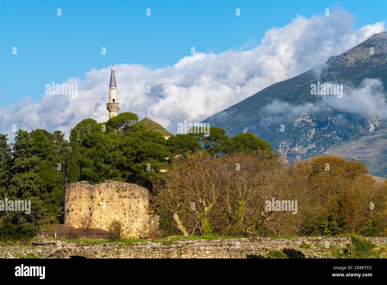 Ruins of the Ioannina (Yannena) castle, capital and largest city of ...
