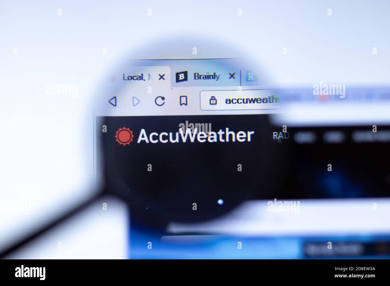 New York, USA - 29 September 2020: AccuWeather accuweather.com company ...