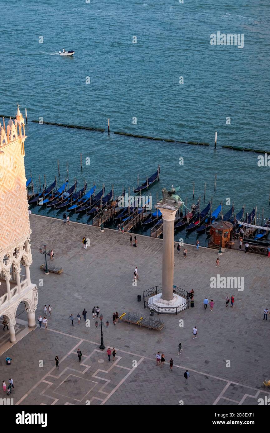 Aerial Panoramic View of Venice and the Lagoon from the top of ...
