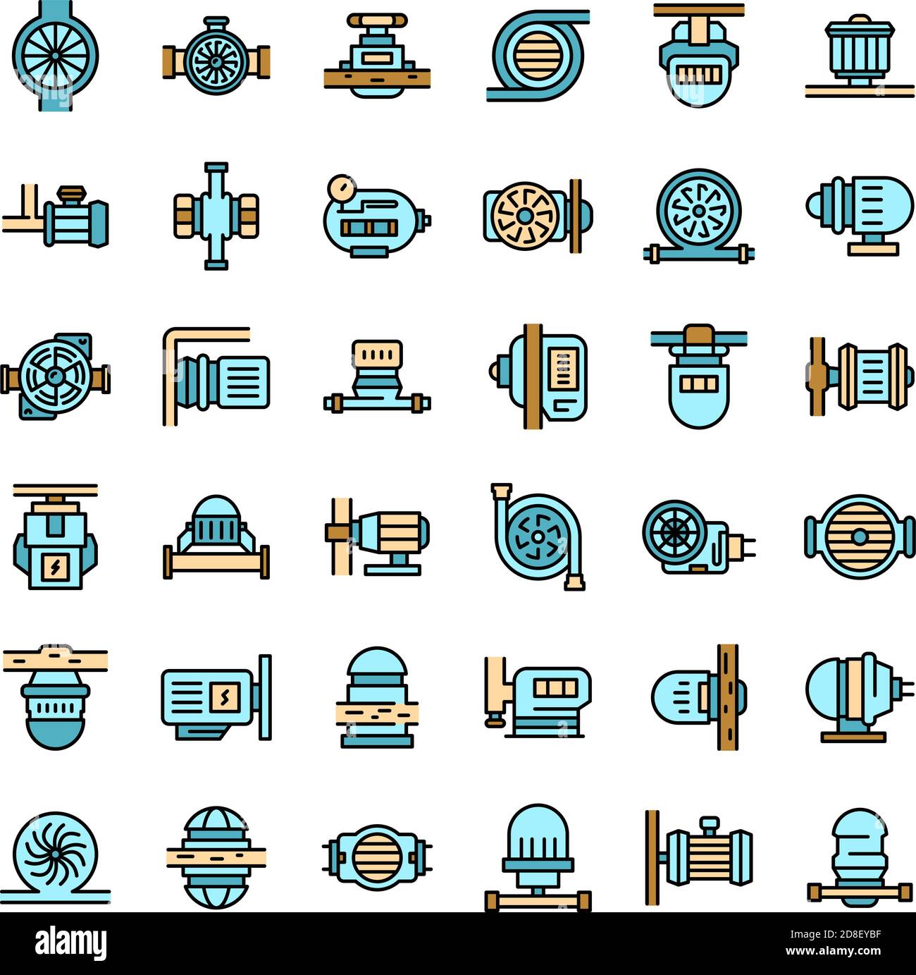 Booster pump station Stock Vector Images - Alamy